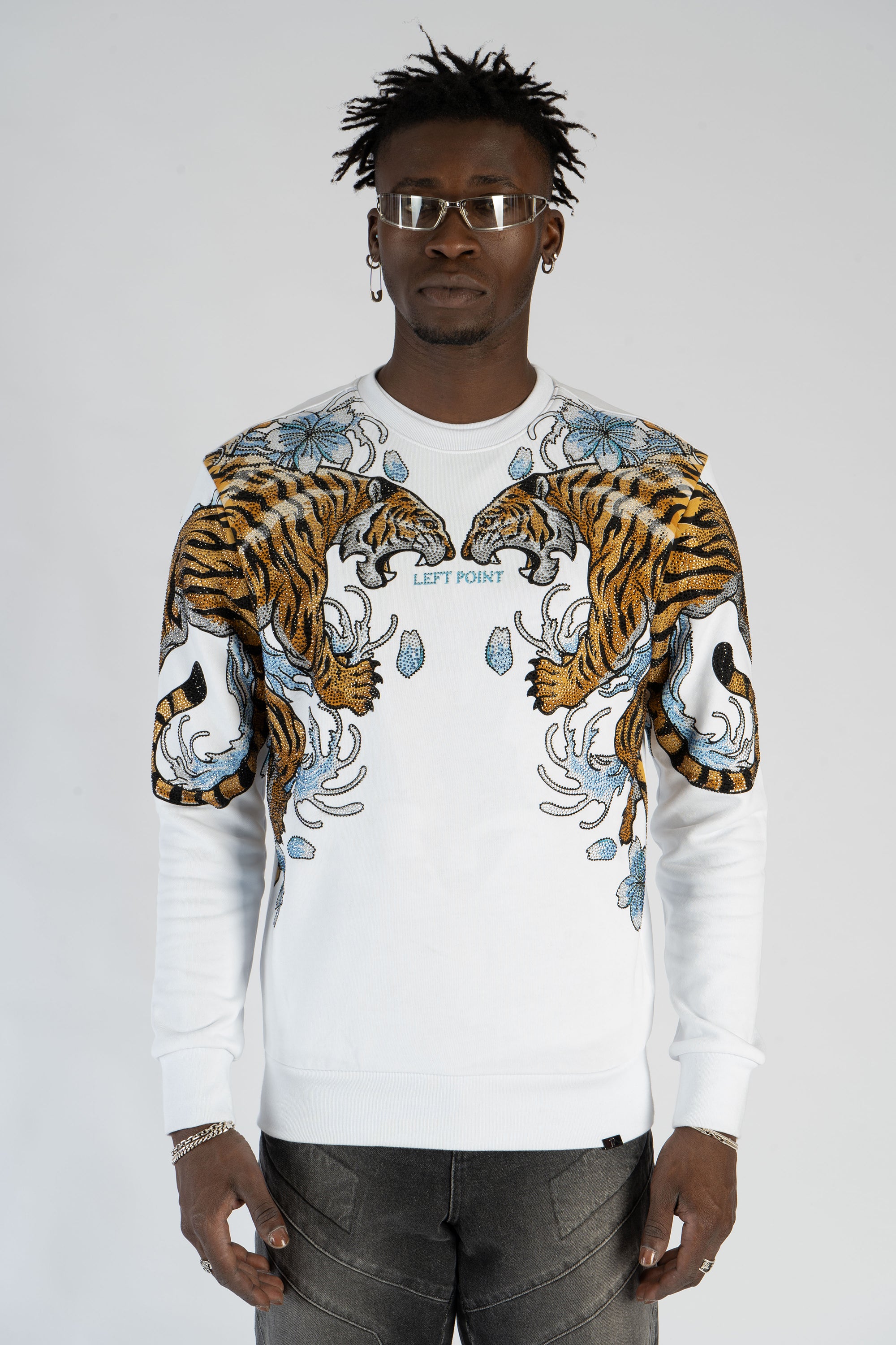 RHINESTONES SWEATSHIRTS – Left Point